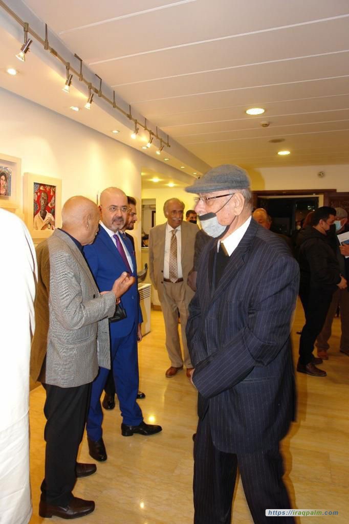 Ambassador Al-Athari attends the opening of the exhibition of Iraqi ...
